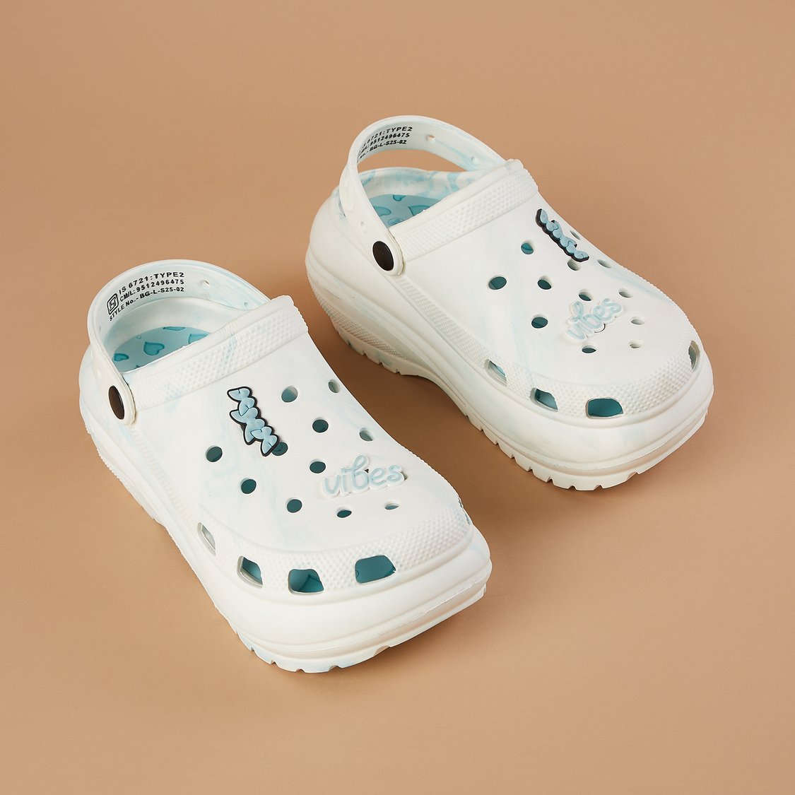 Buy GINGER Printed Clogs with Charms from Ginger at just INR 899.0