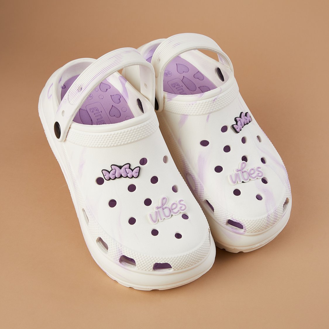 Buy GINGER Printed Clogs with Charms from Ginger at just INR 799.0