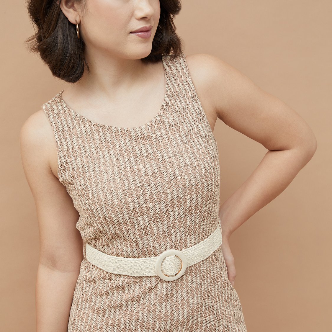 Buy CODE Patterned Knit Sheath Dress from CODE at just INR 2199.0