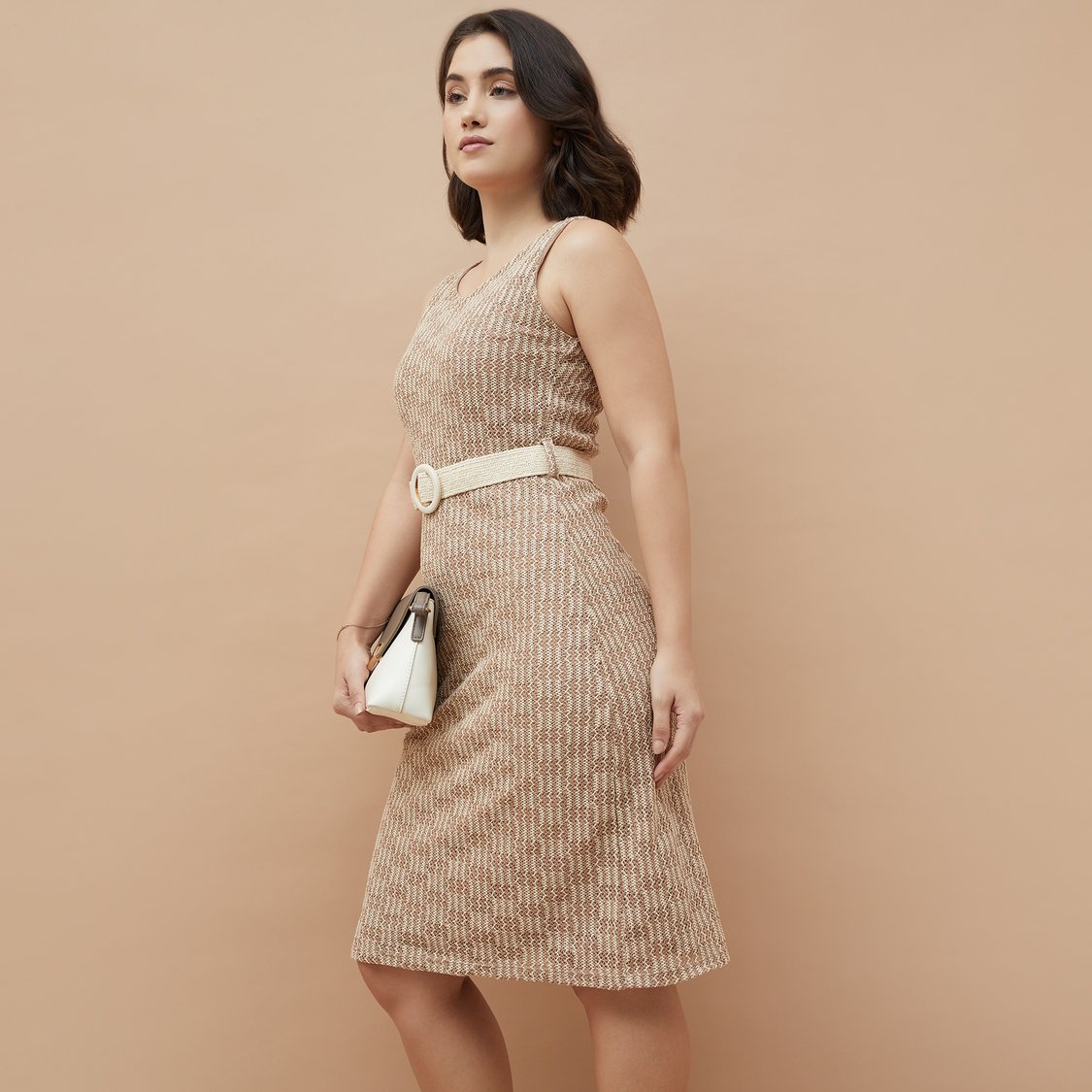 Buy CODE Patterned Knit Sheath Dress from CODE at just INR 2199.0