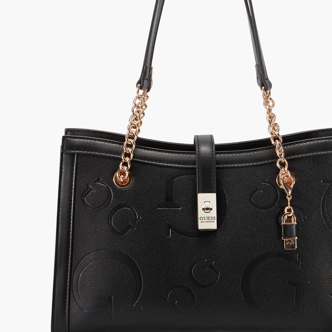 Buy GUESS Pinetop Monogram Debossed Shoulder Bag from Guess at just INR ...