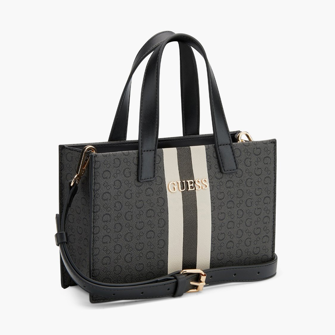 Buy GUESS Ines Monogram Print Shoulder Bag from Guess at just INR 7500.0