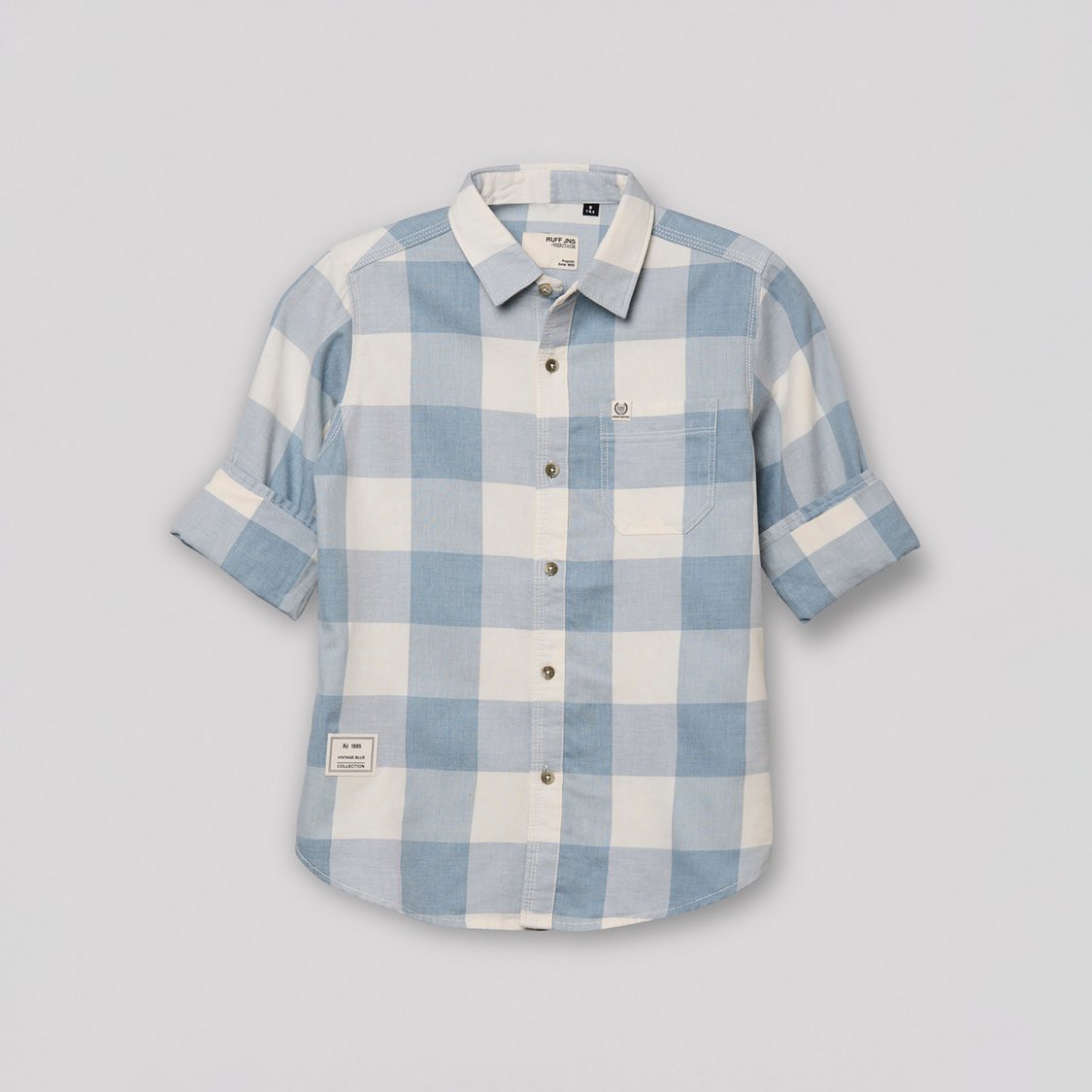 Buy RUFF KIDS Checked Regular Fit Shirt from Ruff Kids at just INR 1589.0