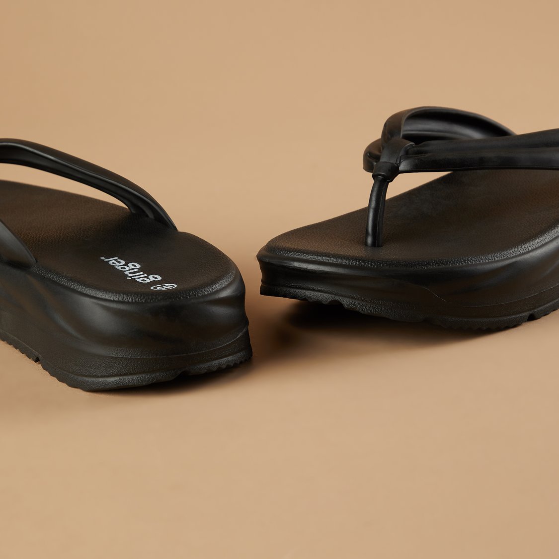 Buy GINGER Platformed Flip-Flops from Ginger at just INR 499.0