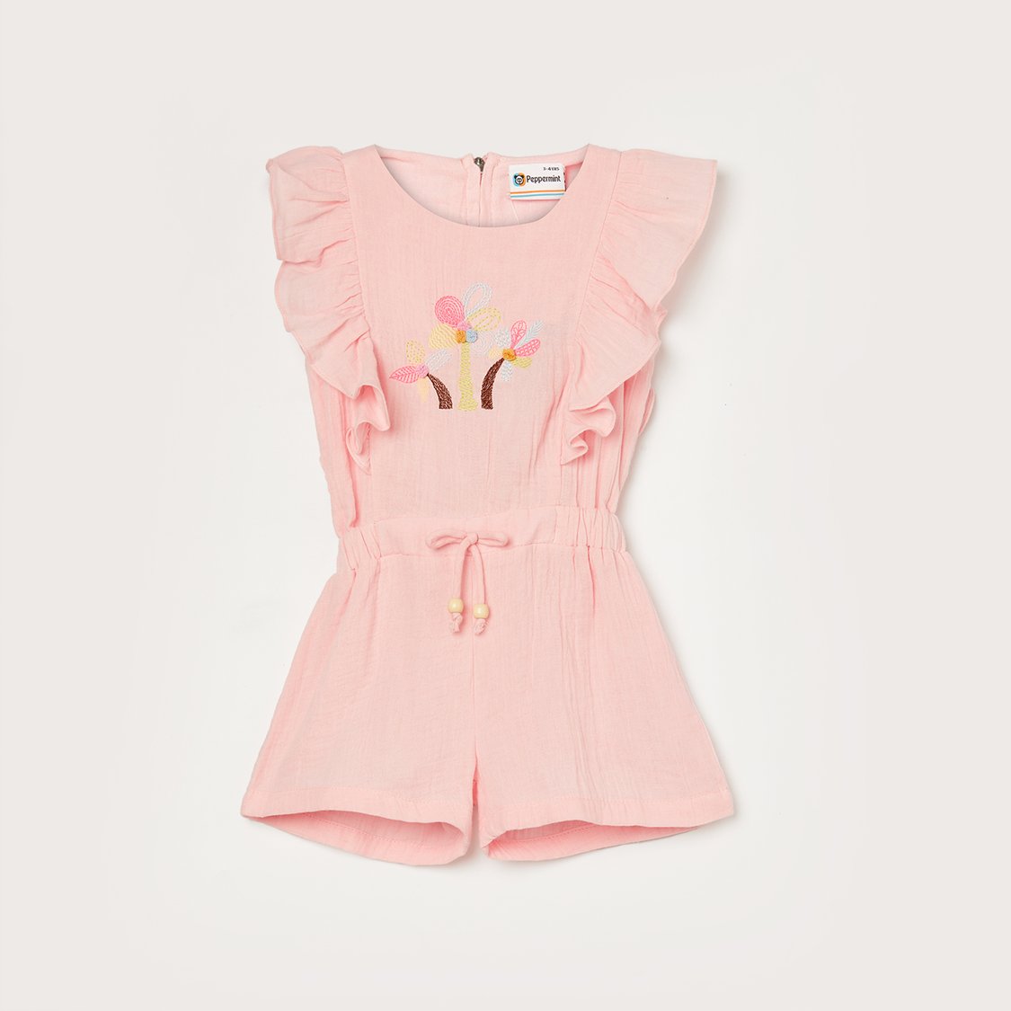 Buy PEPPERMINT Embroidered Playsuit from Peppermint at just INR 1599.0