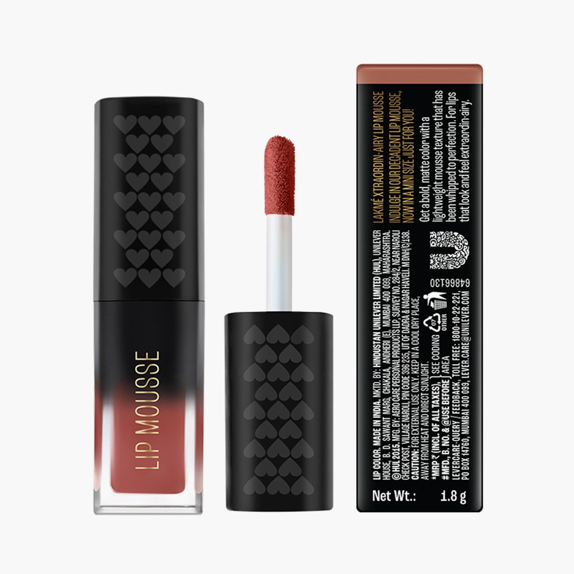 Buy LAKME Xtraordin-Airy Mini Lip Mousse - Chocolate Temptation - 1.8g ...