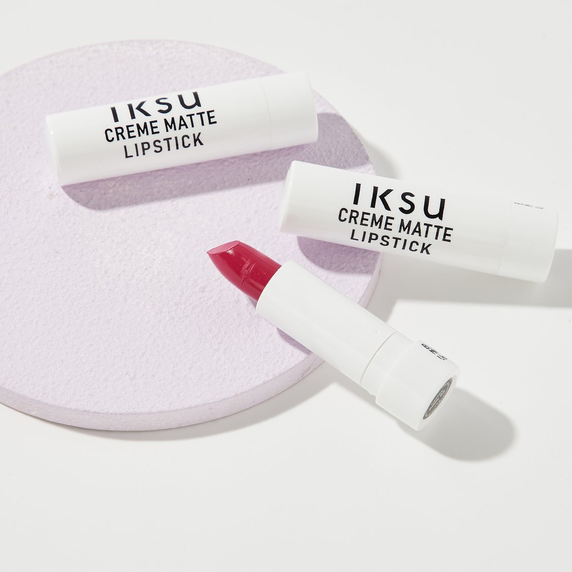 Buy IKSU Suede Kiss Creme Matte Mini Lipstick Combo - Poppy Pink - 1.2g ...
