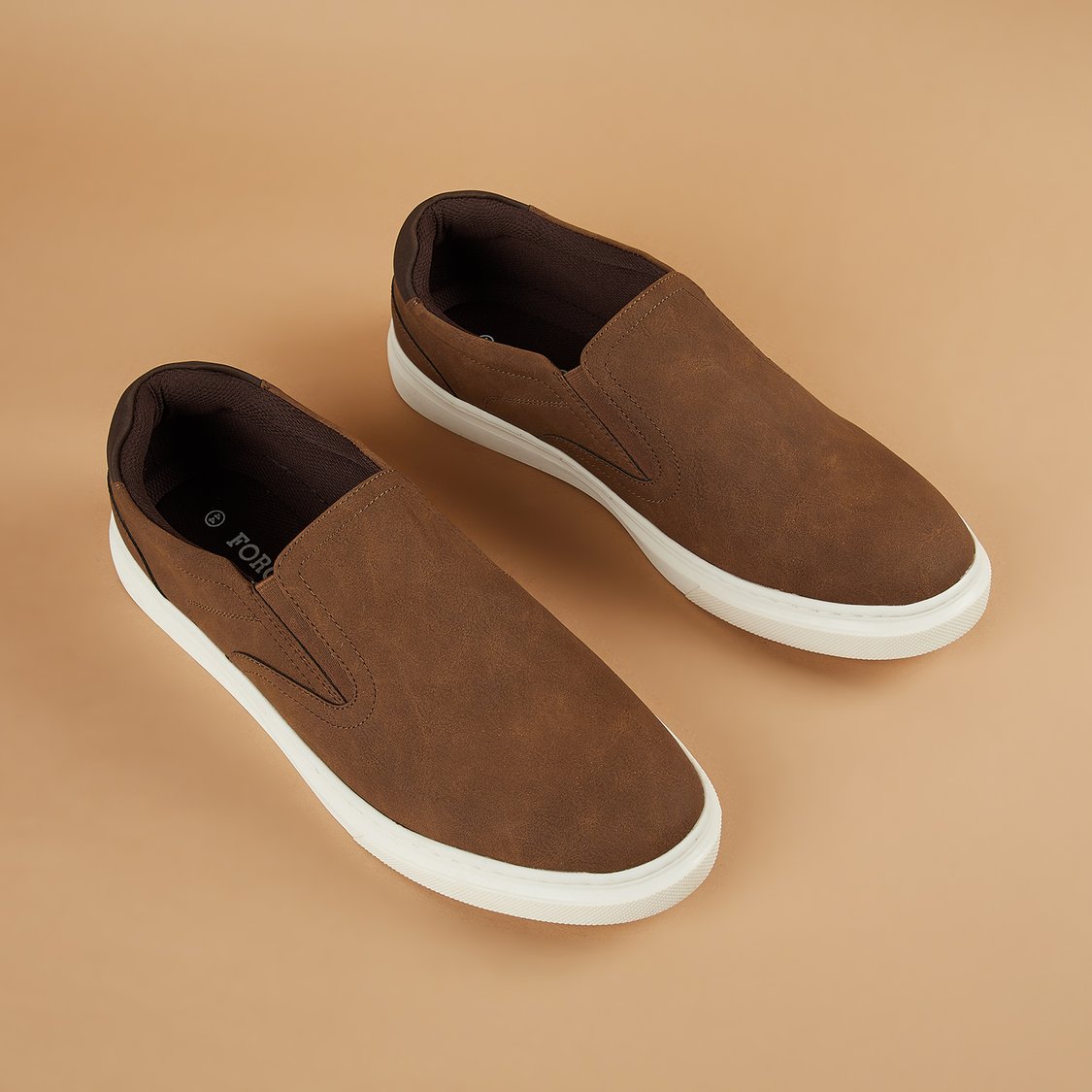 Buy FORCA Panelled Slip-On Shoes from Forca at just INR 1499.0