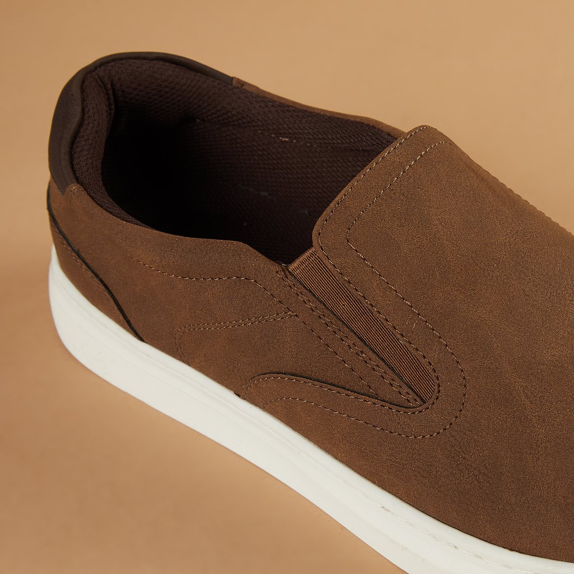 Buy FORCA Panelled Slip-On Shoes from Forca at just INR 1499.0