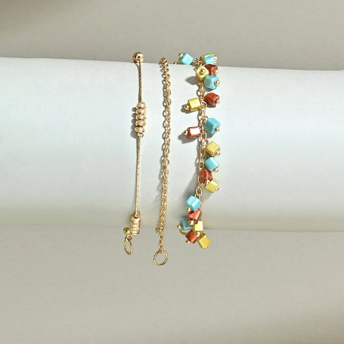 Buy TONIQ Assorted Anklet - Pack of 3 from Toniq at just INR 499.0