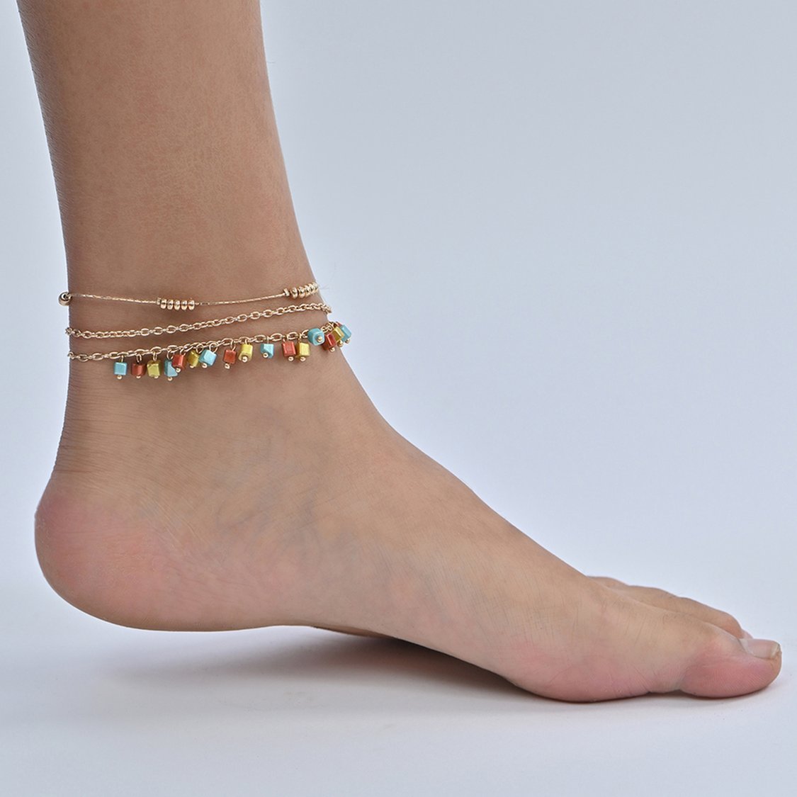Buy TONIQ Assorted Anklet - Pack of 3 from Toniq at just INR 499.0