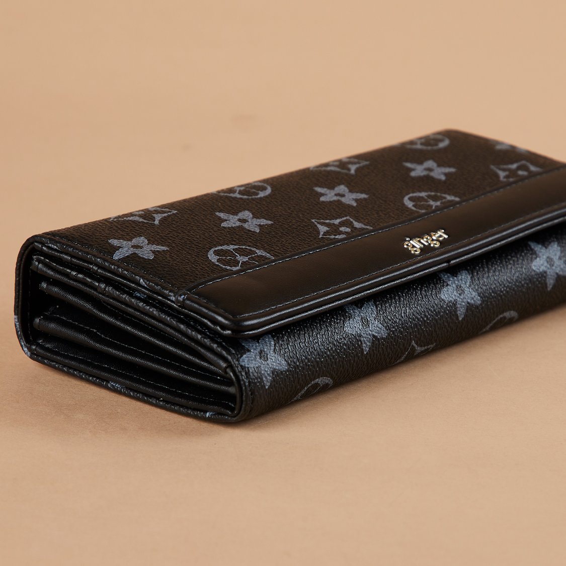 Buy GINGER Floral Print Push-Button Wallet from Ginger at just INR 899.0