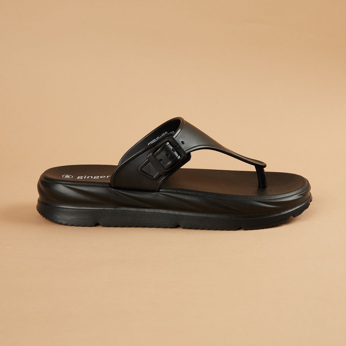 Buy GINGER Solid Platform Sandals from Ginger at just INR 399.0