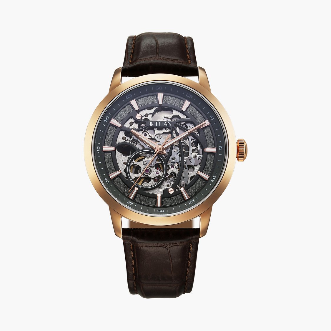 Buy TITAN Phoenix Skeleton Automatic Watch - 90223WL01 from Titan at ...