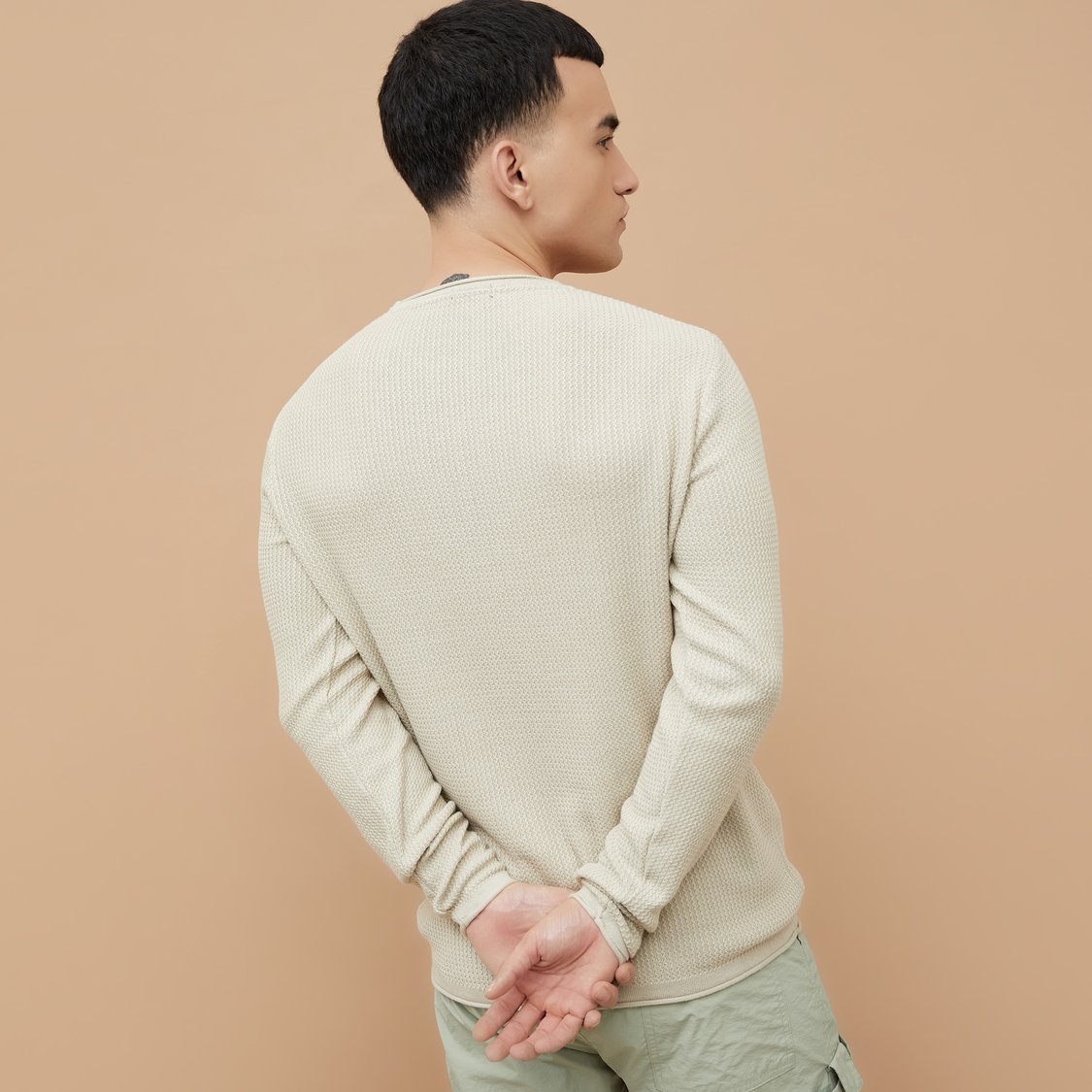 Buy BOSSINI Knitted Regular Fit Sweater from Bossini at just INR 1699.0