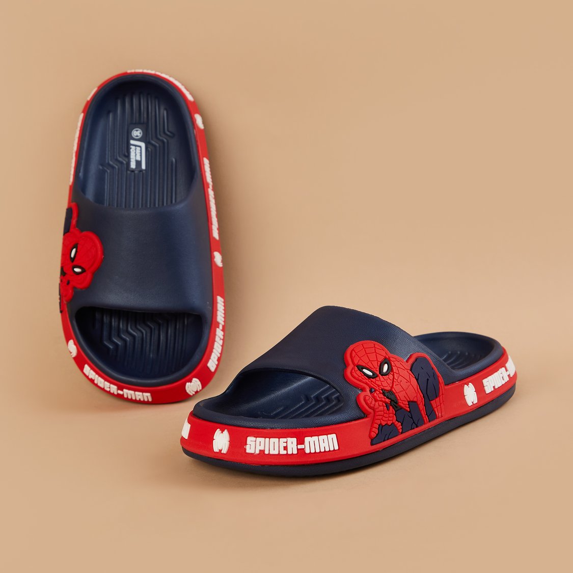Buy FAME FOREVER Boys Spider-Man Sliders from Fame Forever at just INR ...
