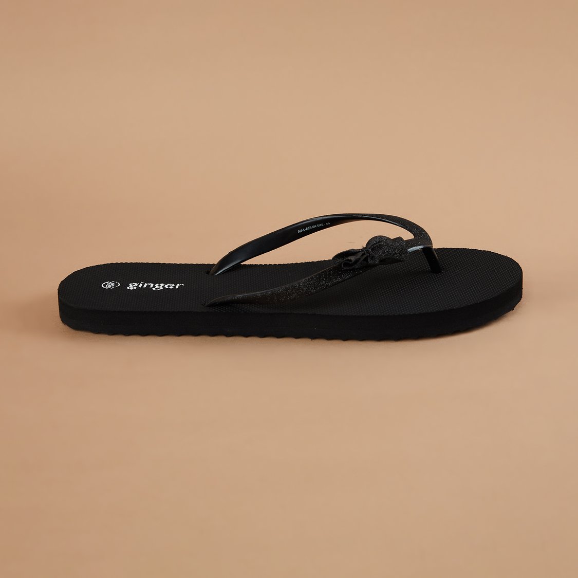 Buy GINGER Bow-Detailed Flip Flops from Ginger at just INR 399.0