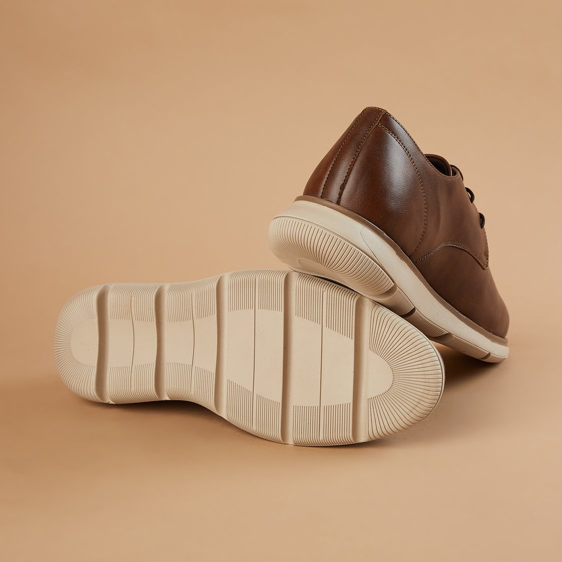 Buy CODE Solid Lace-Up Derby Shoes from CODE at just INR 1699.0
