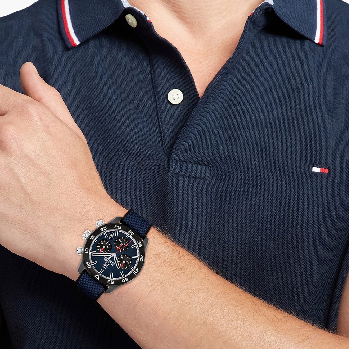 Buy TOMMY HILFIGER Carbon Chronograph Watch - TH1792183 from Tommy ...