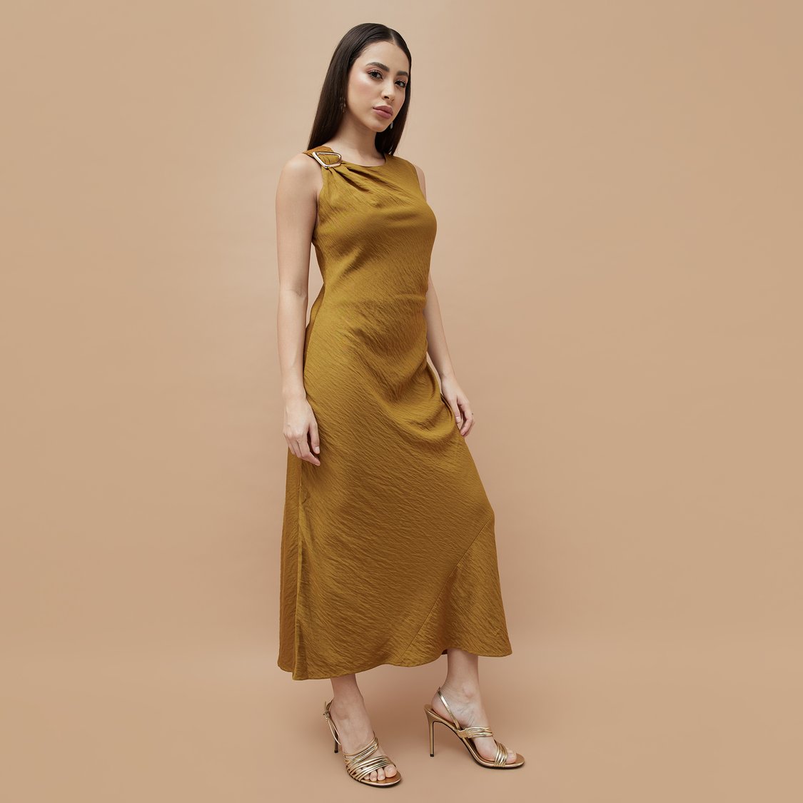 Buy CODE Textured Maxi Dress from CODE at just INR 1999.0