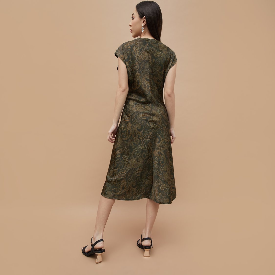 Buy CODE Paisley Print A-line Dress from CODE at just INR 2199.0