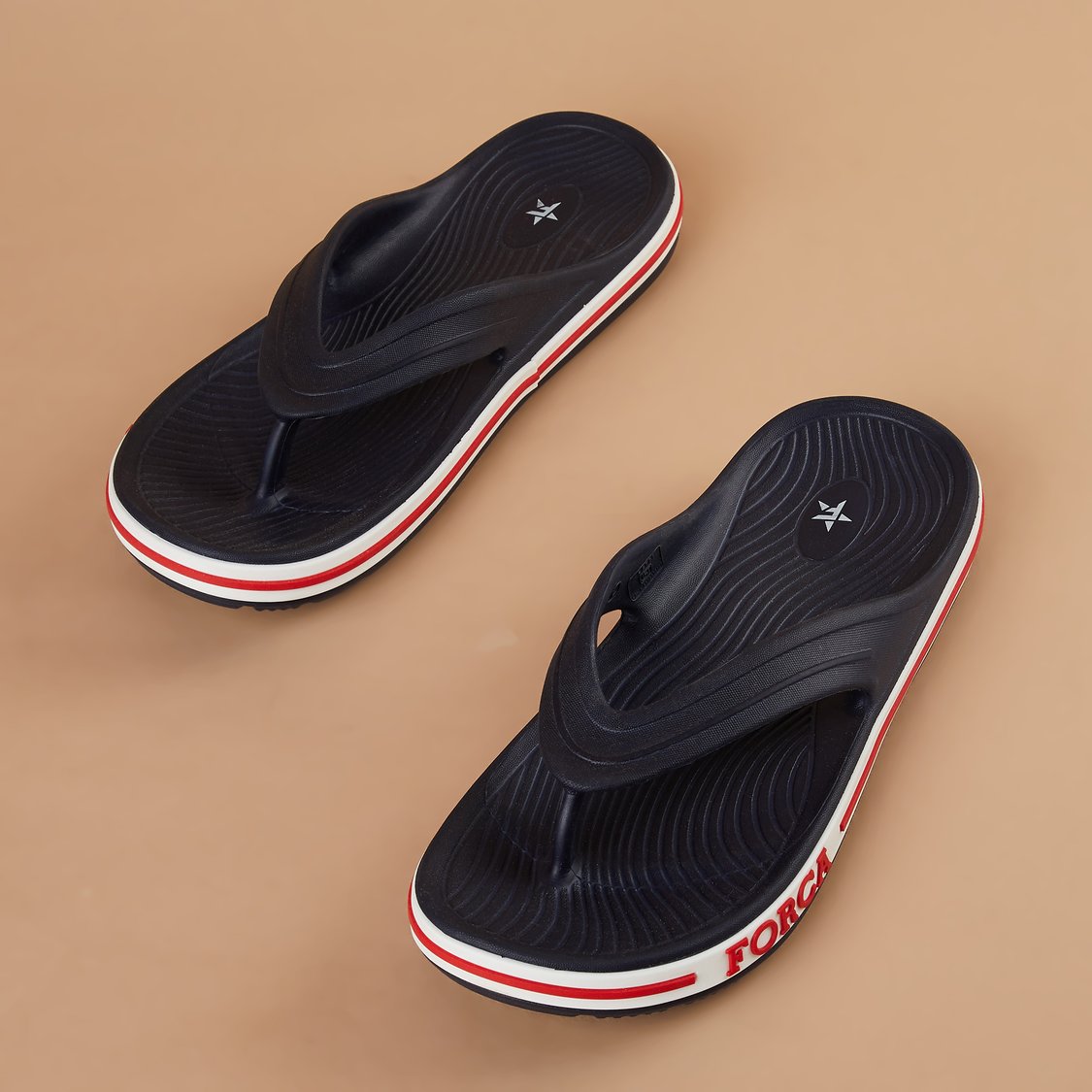 Buy FORCA Brand Print Flip-Flops from Forca at just INR 599.0