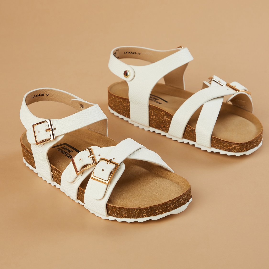Buy FAME FOREVER Girls Solid Sandals from Fame Forever at just INR 1299.0