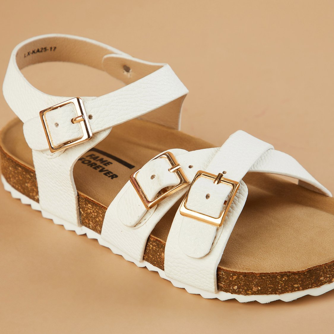 Buy FAME FOREVER Girls Solid Sandals from Fame Forever at just INR 1299.0