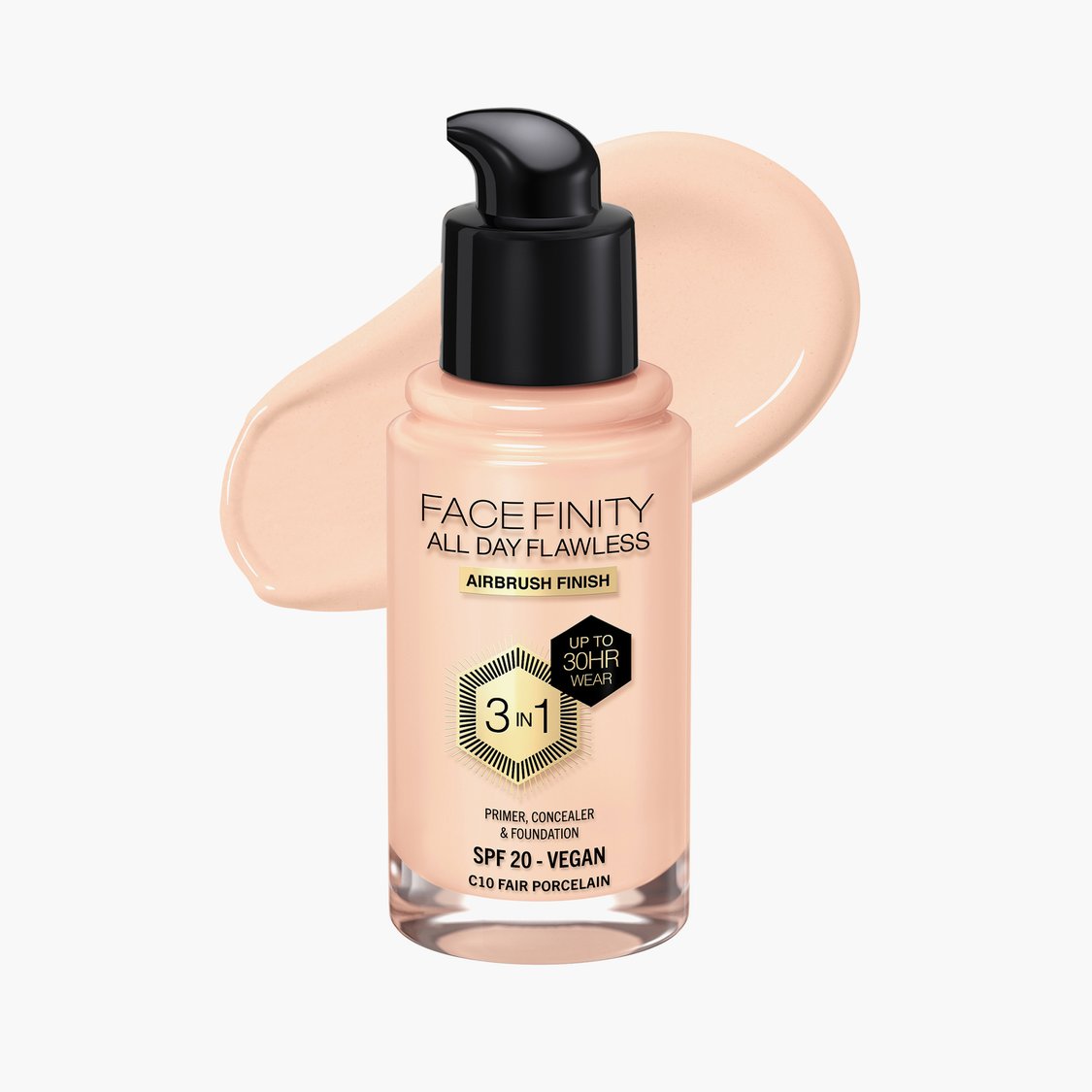 Buy MAX FACTOR Face Finity All Day Flawless 3 In 1 Foundation - Fair ...