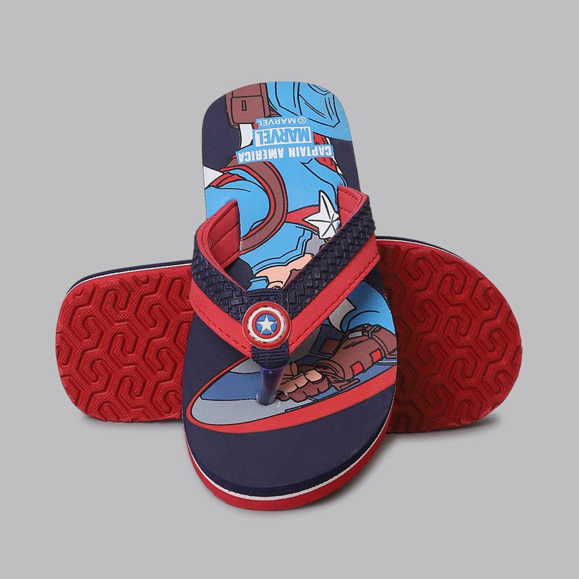 Buy BIOWORLD Boys Captain America Print Slippers from Bioworld at just ...