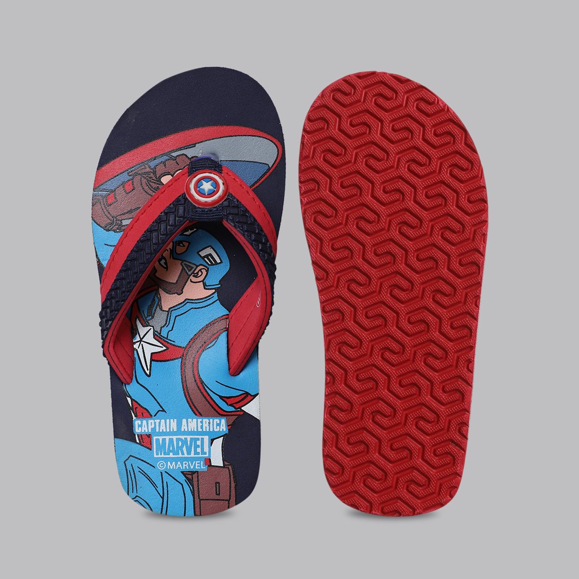 Buy BIOWORLD Boys Captain America Print Slippers from Bioworld at just ...