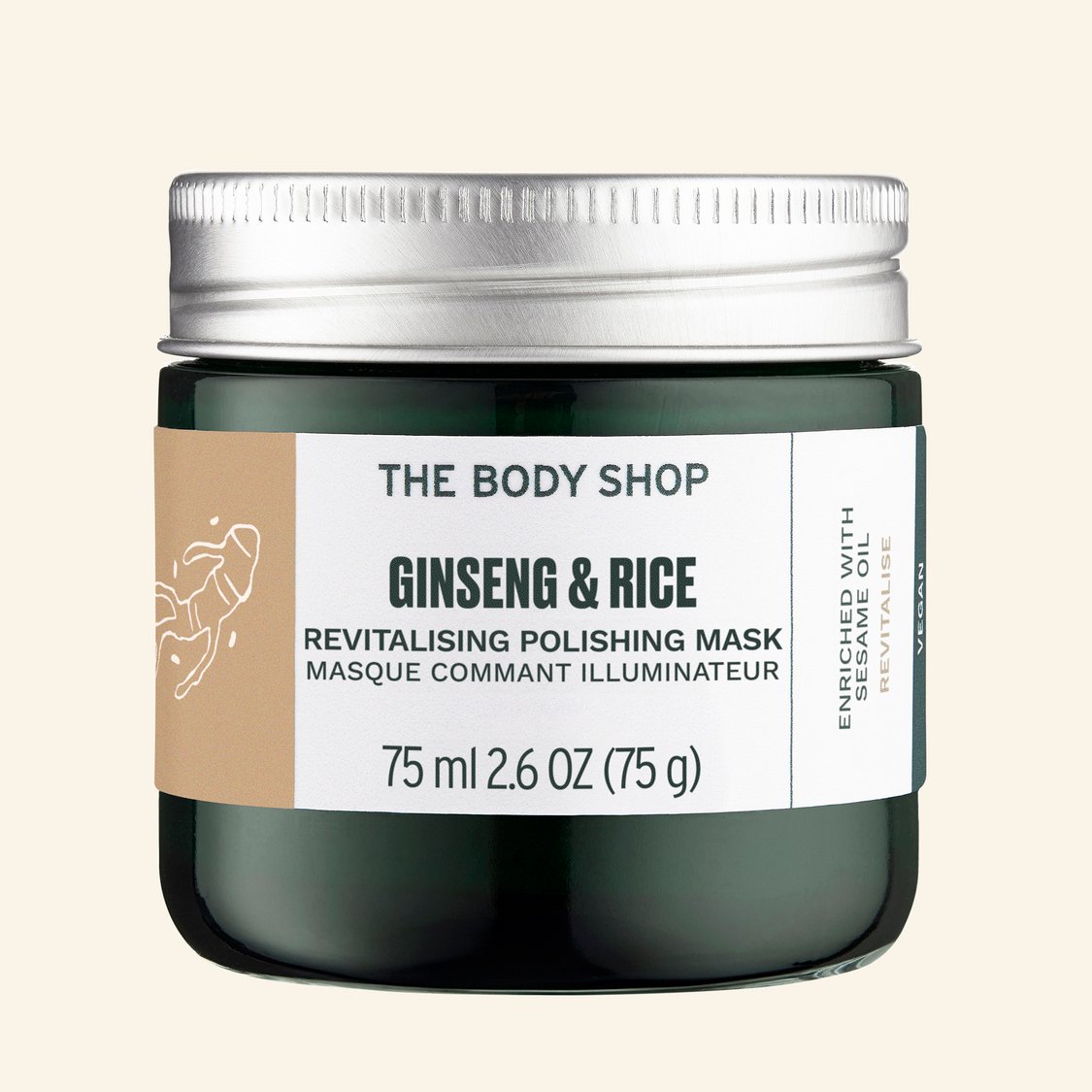Buy THE BODY SHOP Ginseng & Rice Face Mask - 75ml from The Body Shop at ...