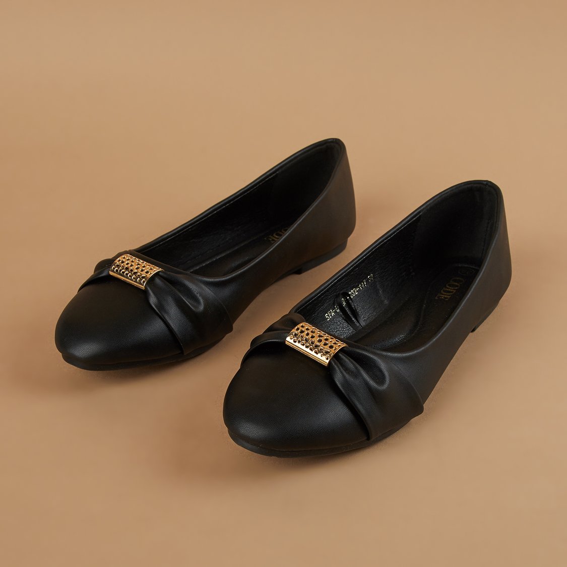 Buy CODE Metal-Accent Ballerinas from CODE at just INR 999.0