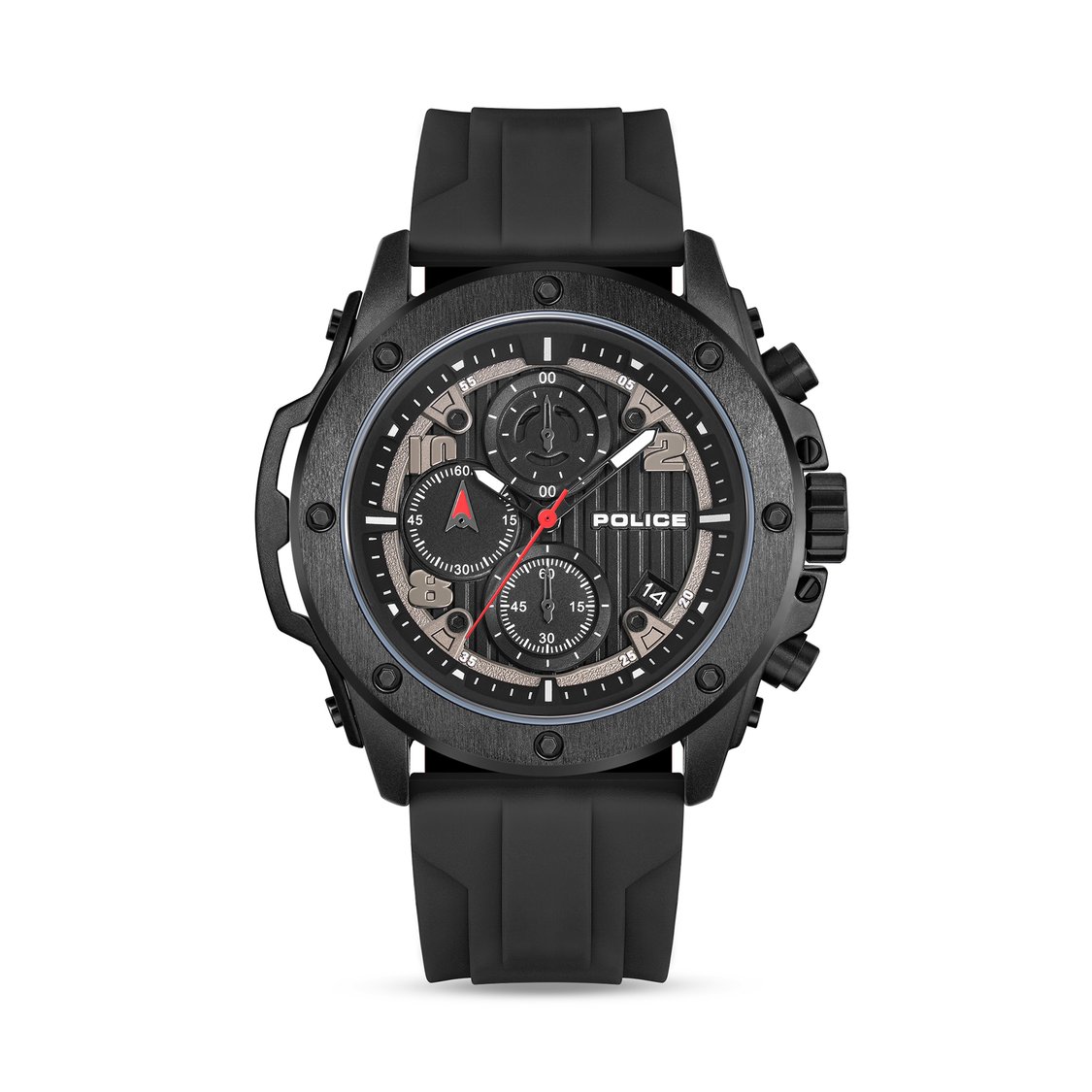 Buy POLICE Clout Orb Round Dial Chronograph Watch - PLPEWGO00777X1W ...