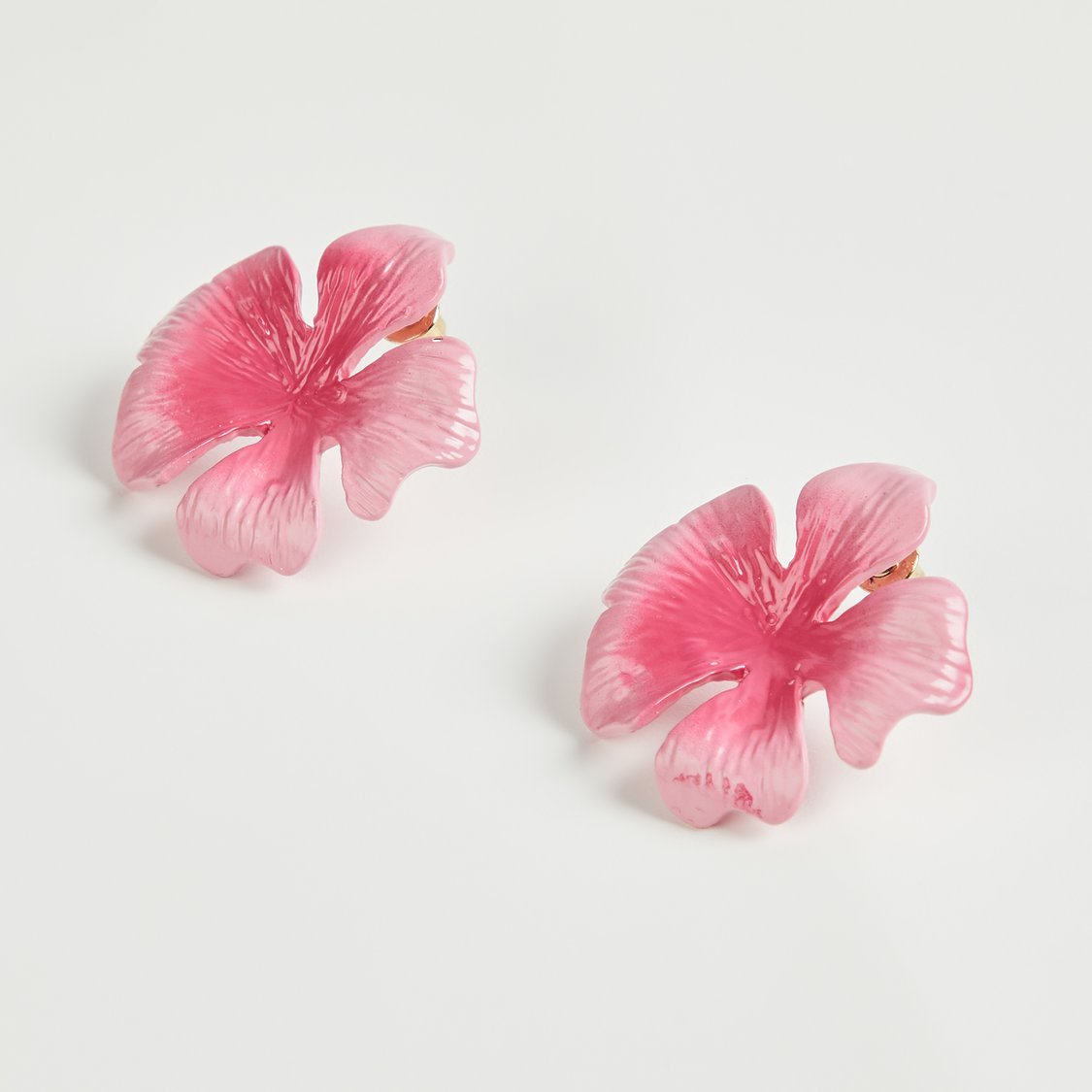 Buy GINGER Textured Floral Stud Earrings from Ginger at just INR 149.0