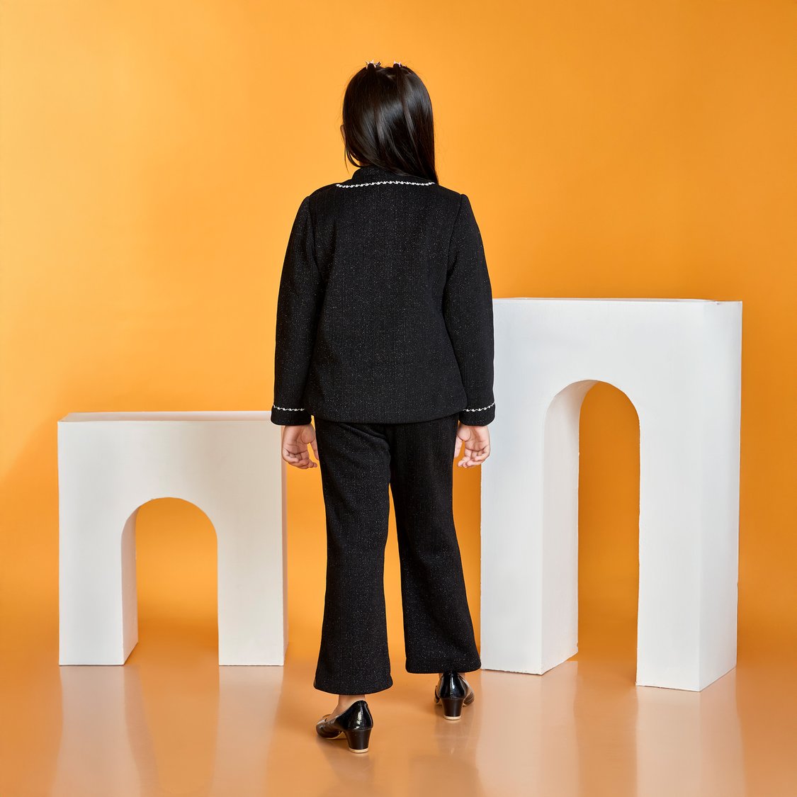 Buy PEPPERMINT Girls Shimmer Jacket with Trousers from Peppermint at just INR 4799.0