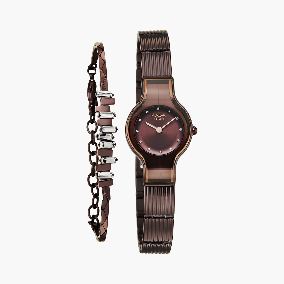 Buy TITAN Raga Glimmers Analog Watch with Bracelet - 95328QM01F from ...