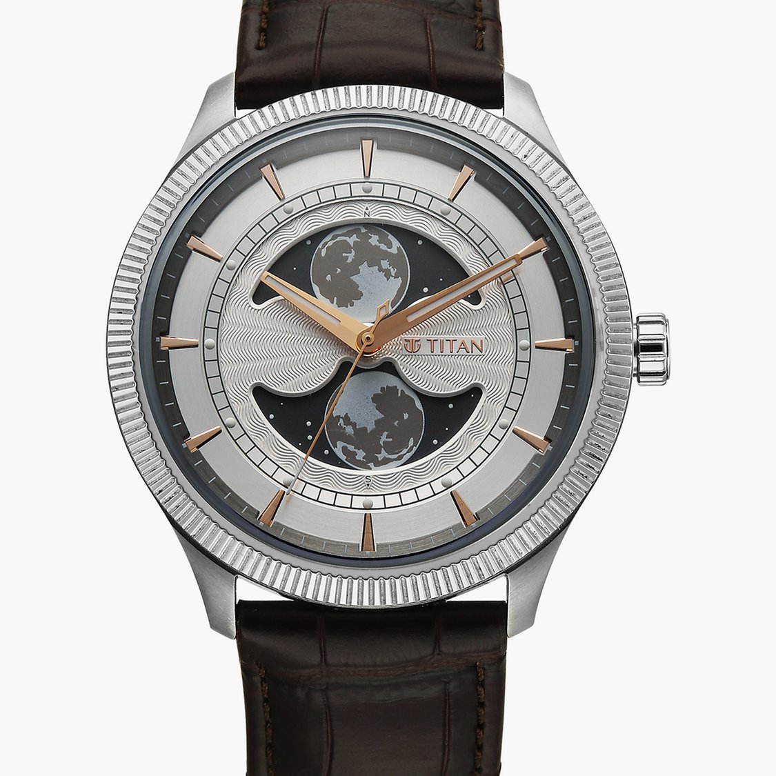 Buy TITAN Stellar 3 Analog Watch with Leather Strap - 10050SL01 from ...