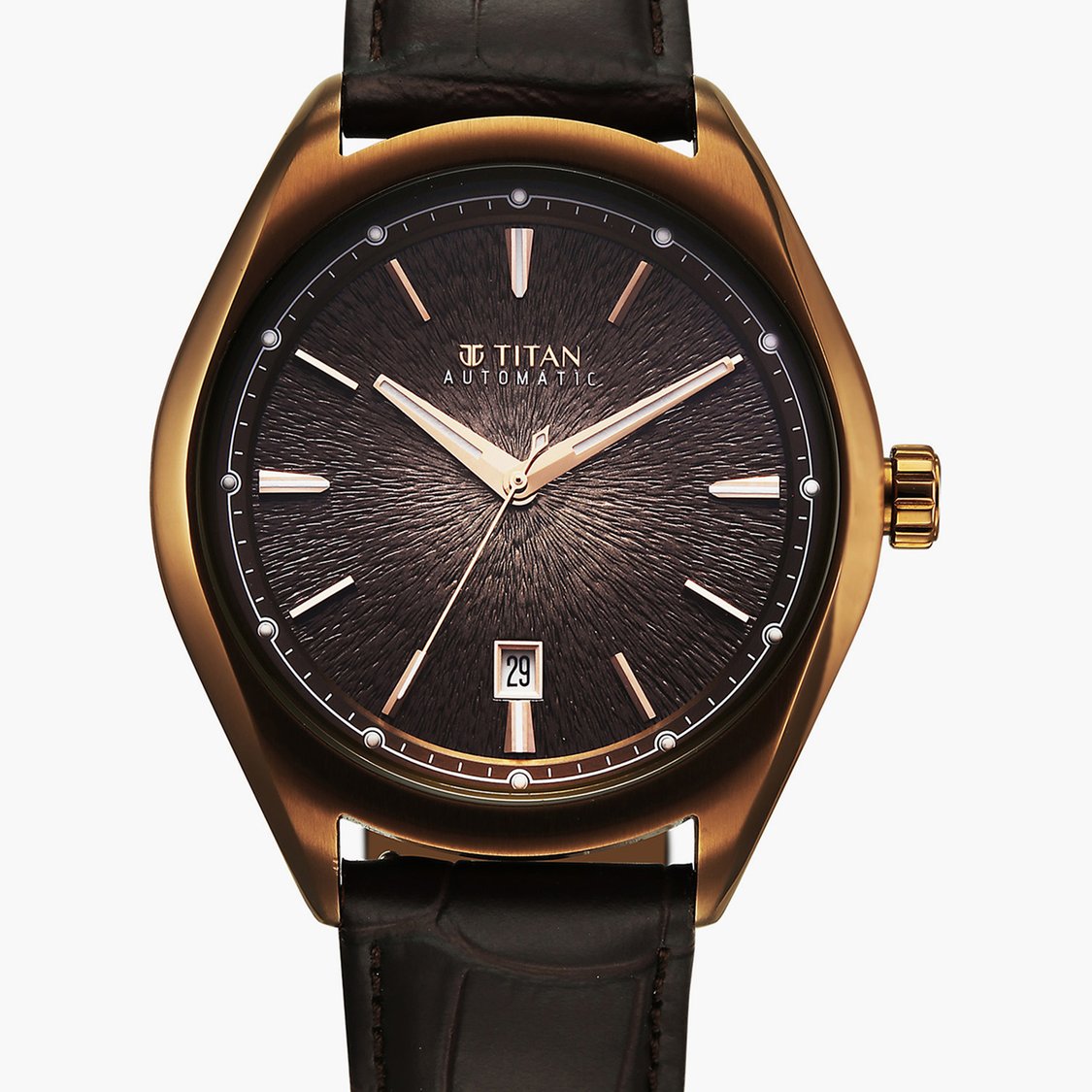 Buy TITAN Stellar 3 Automatic Watch with Leather Strap - 10051QL01 from ...