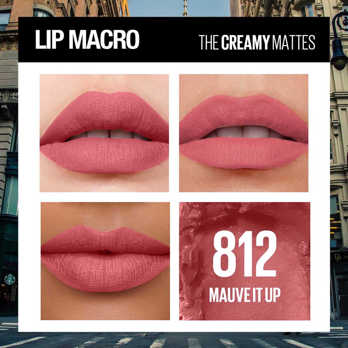 Buy MAYBELLINE NEW YORK Color Sensational Creamy Matte Lipstick - 812 ...