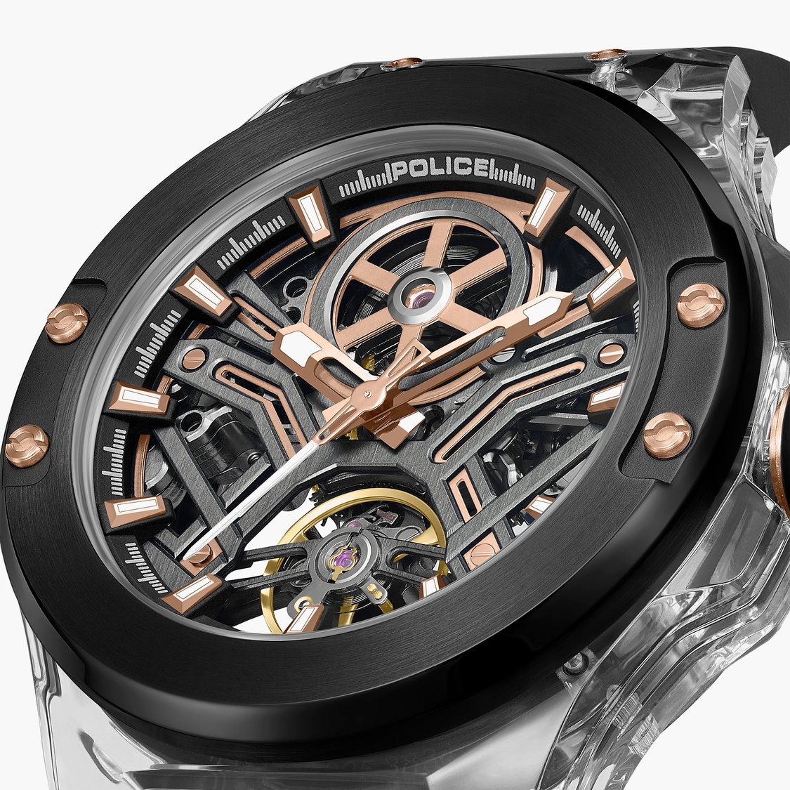 Buy POLICE Cyclone Automatic Watch - PLPEWGR0082202 from Police at just ...