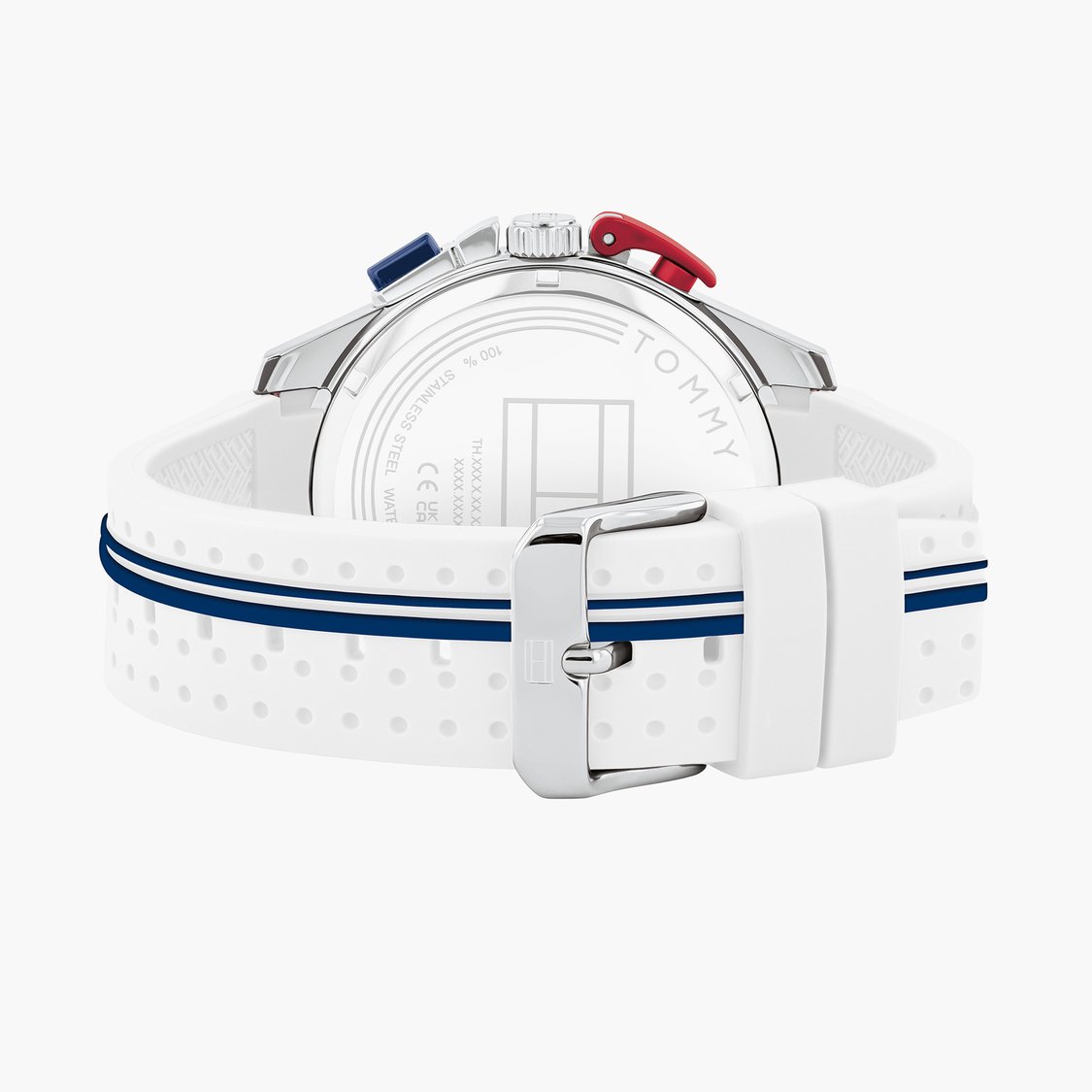 Buy TOMMY HILFIGER Silicone Strap Chronograph Watch - TH1792167W from ...