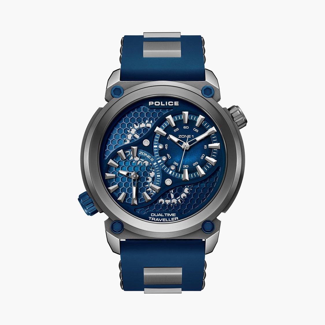 Buy POLICE Boa Dual Time Multifunction Watch - PLPEWGM0071803W from ...