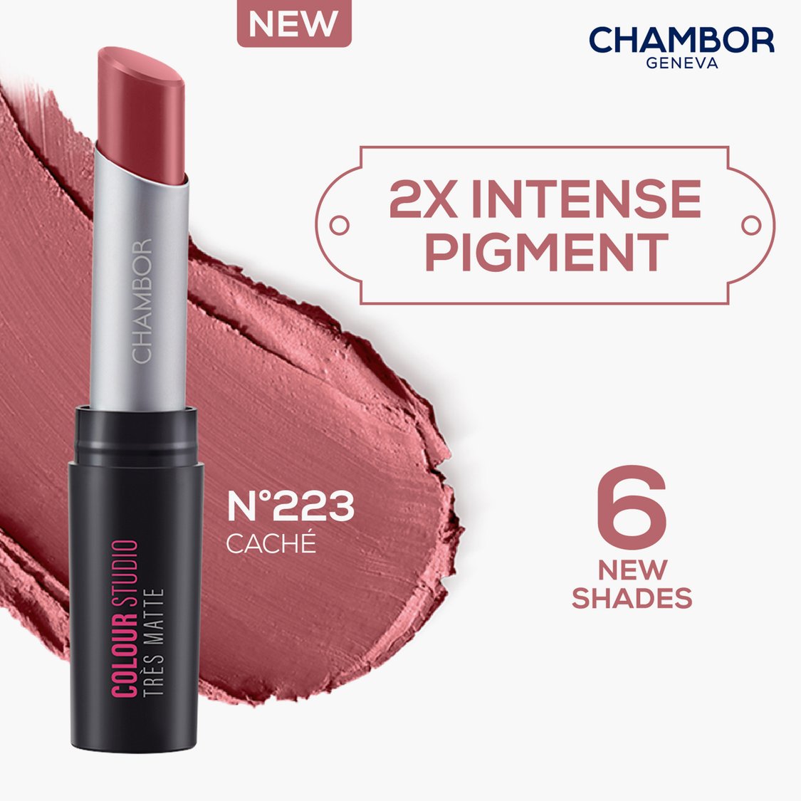 Buy CHAMBOR Tres Matte Lipstick - Ultra Powdery Matte Lipstick With SPF ...