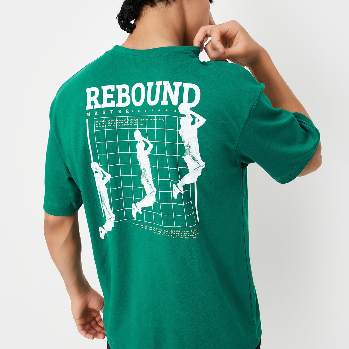 Buy Men Oversized Back Printed T-shirt Online at just Rs. 599.0 ...