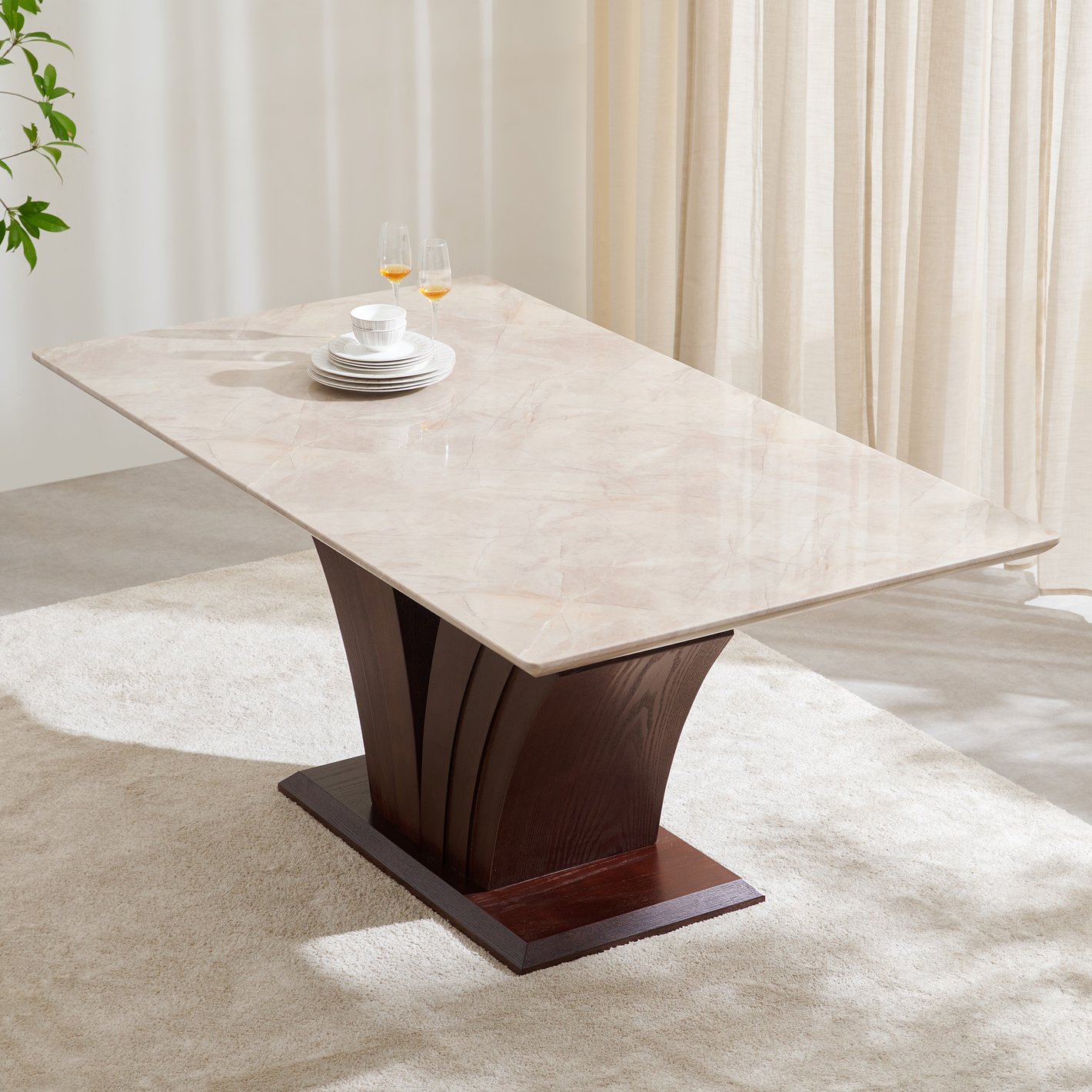 Cost of marble dining table store
