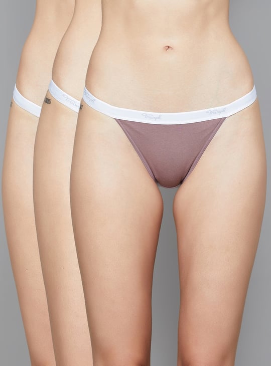 TRIUMPH Stretty 141 Tanga Bikini Panties Pack of 3 Multicolour