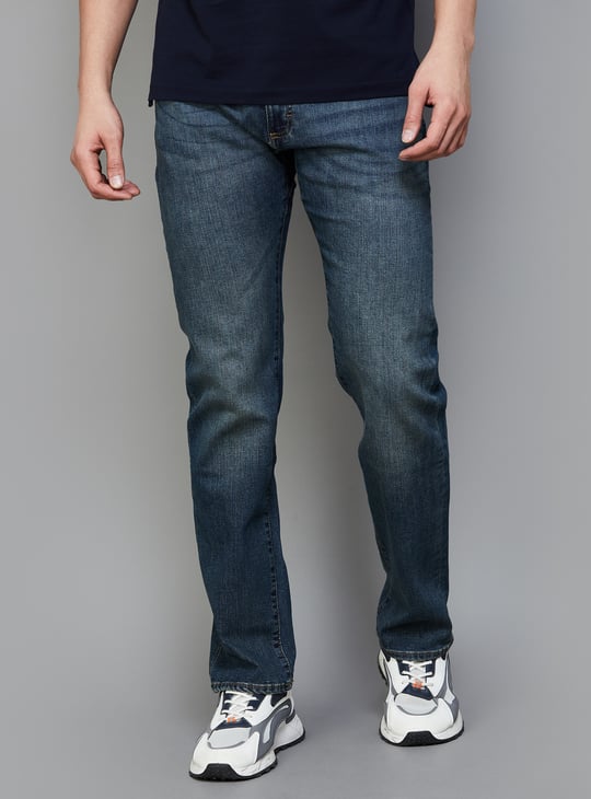 Amazon Men's Jeans Lee Jeans Powell Slim Fit LEE Washed Rodeo Jeans ...