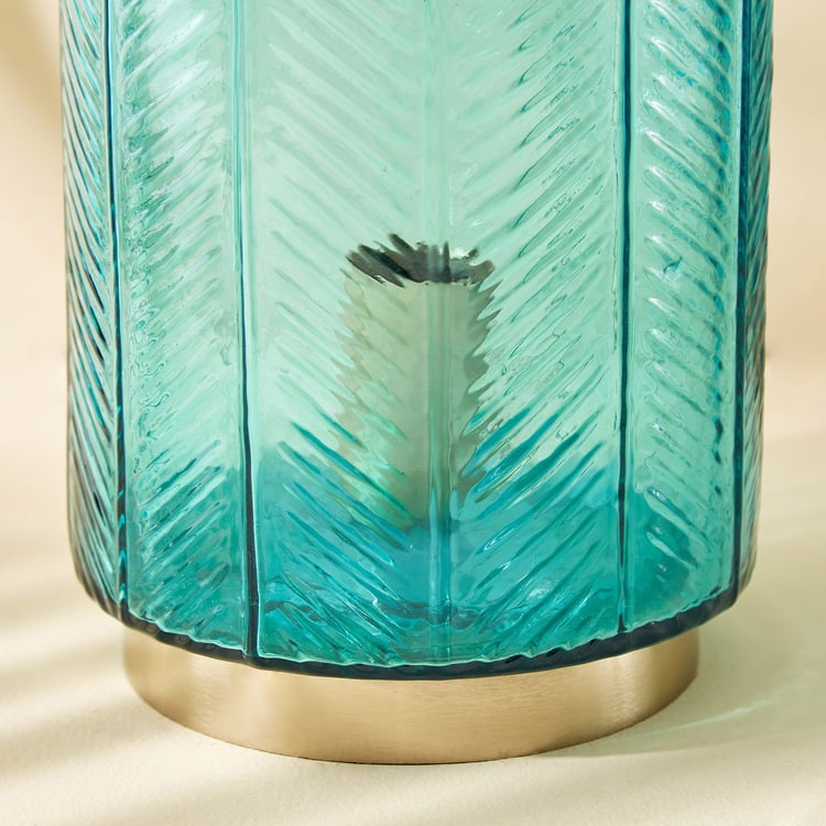 Buy Brian Jacek Glass Embossed Table Lamp from Home Centre at just INR ...