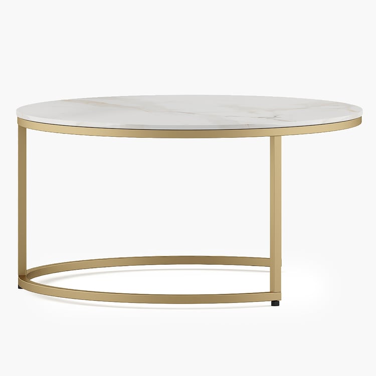 Buy Helios Lisa Ceramic Top Coffee Table - White from Helios by Home ...